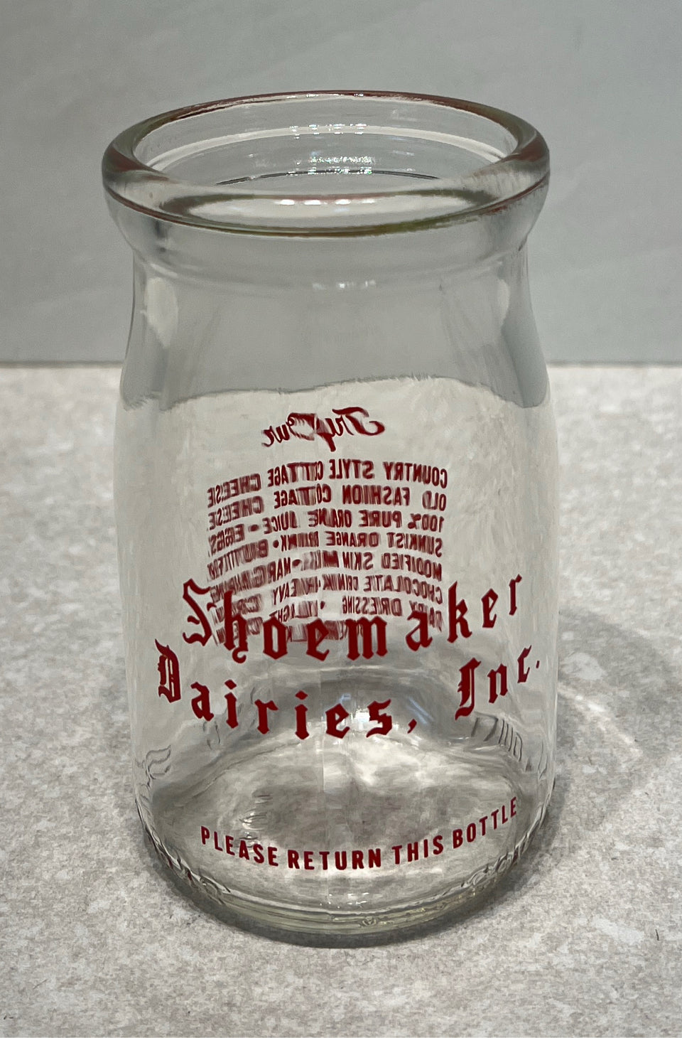 Shoemaker Dairies Bottle – Consignment Corner Inc.